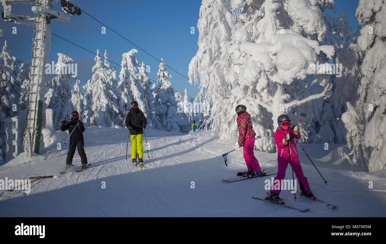 at Levi ski resort in Finland Stock Photo - Alamy