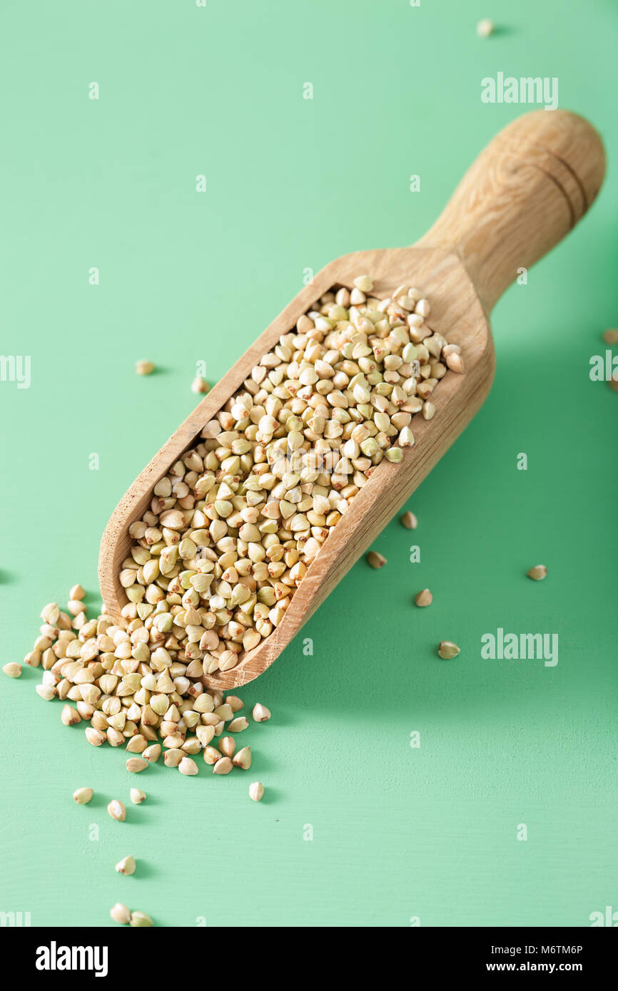 raw green buckwheat healthy ingredient Stock Photo - Alamy