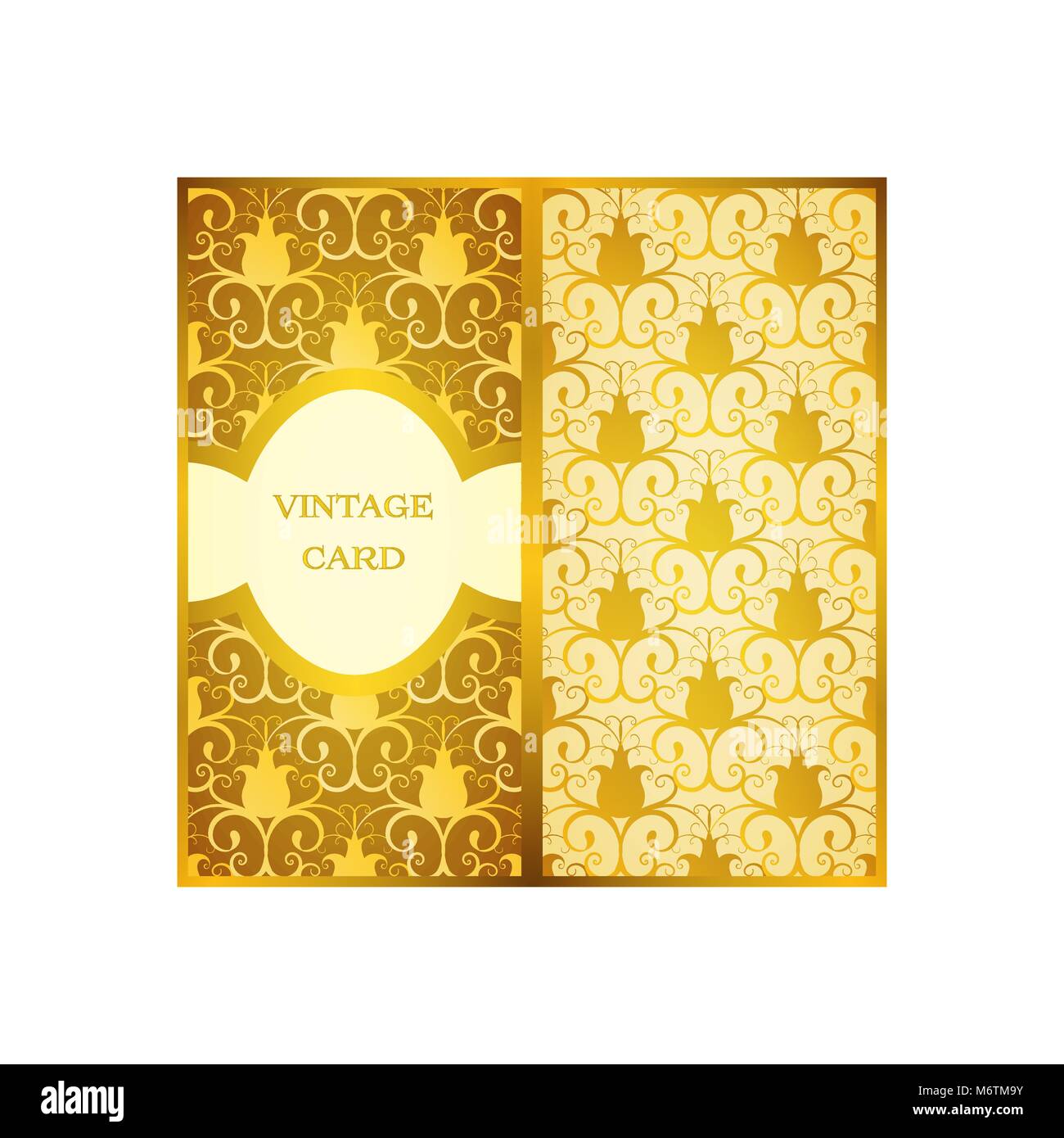 Vintage card set Stock Vector Image & Art - Alamy