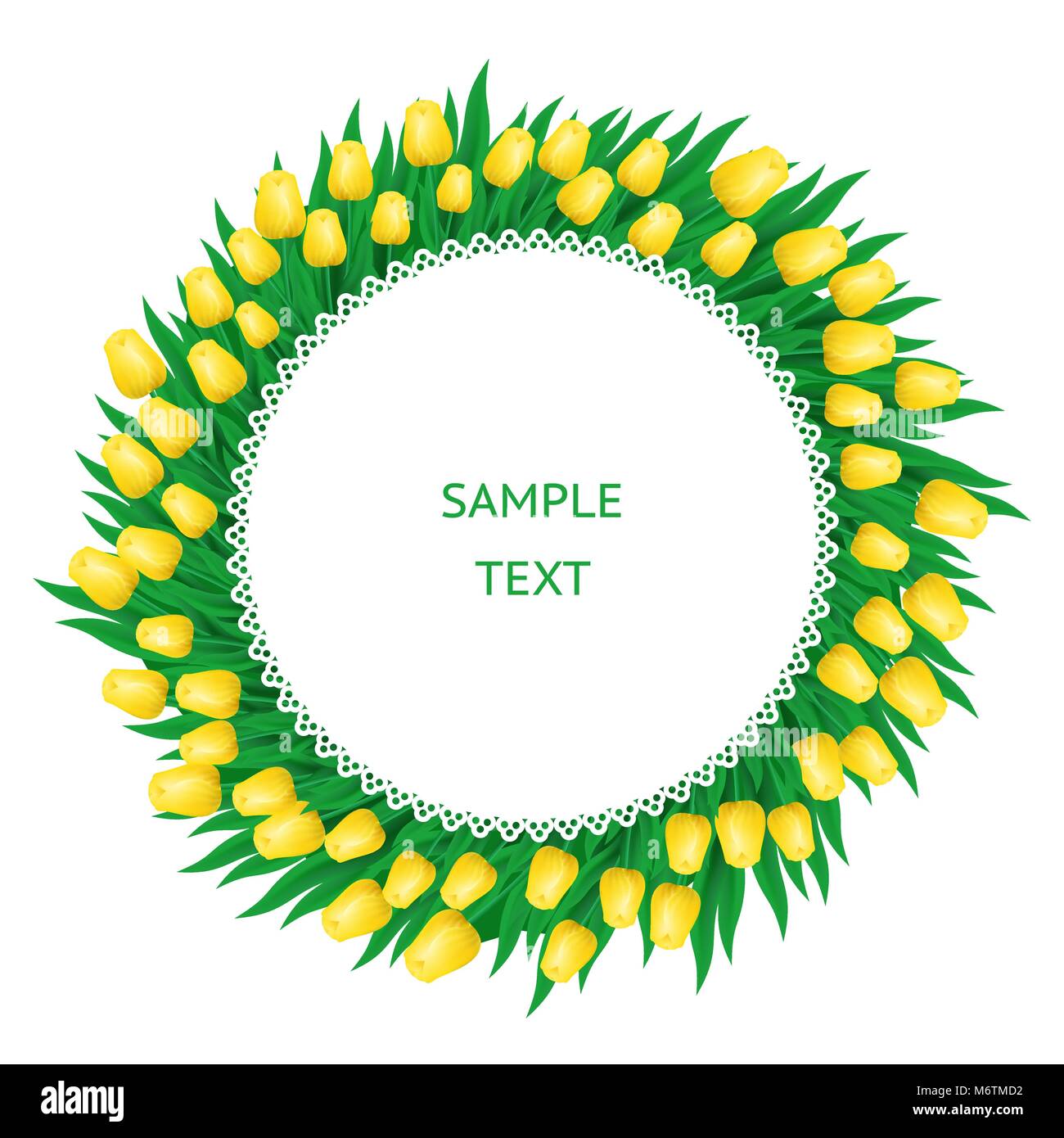 Yellow tulips Stock Vector Images - Alamy