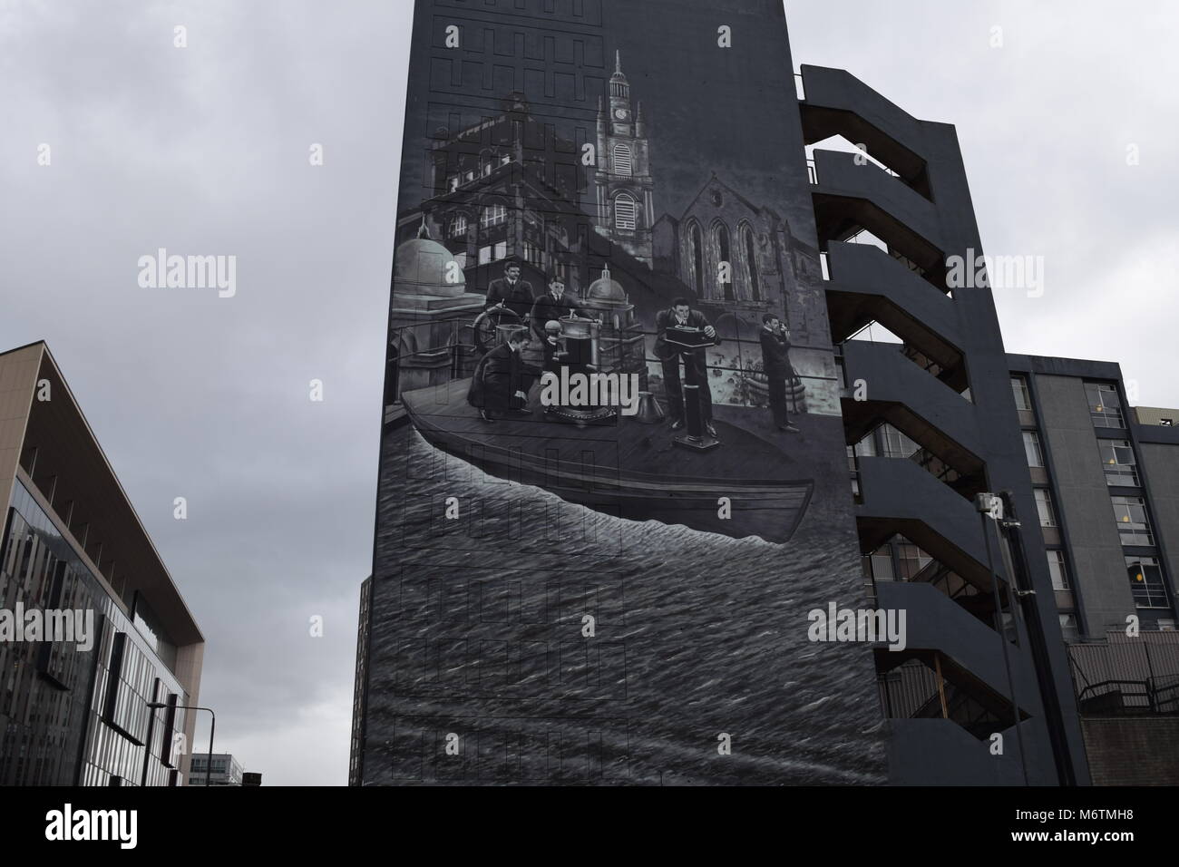 "murals" "buildings" "Glasgow" "Scotland" "art Stock Photo - Alamy