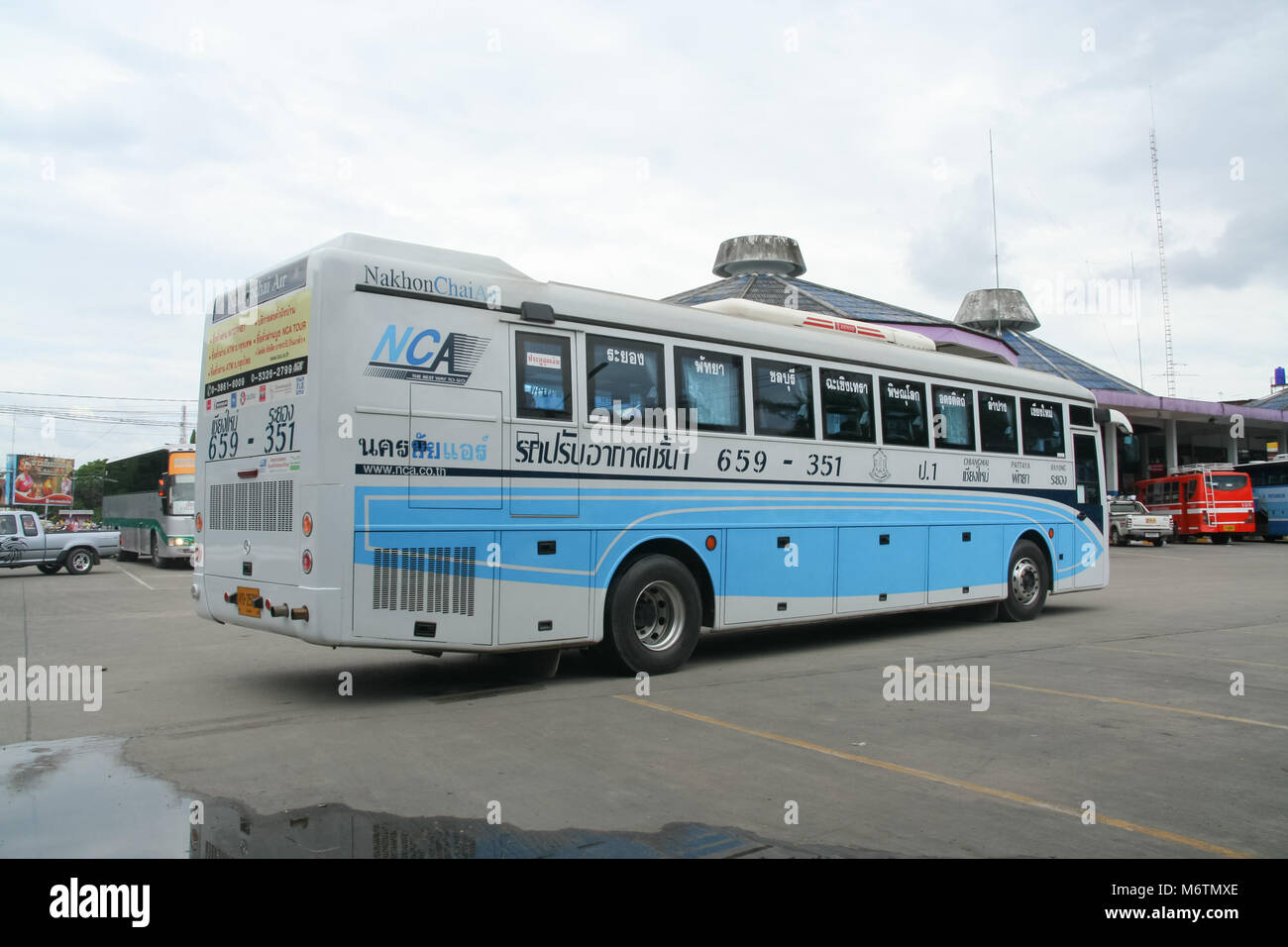 CHIANG MAI, THAILAND -JUNE 19 2009: Benz Bus of Nakhonchai air. Route ...