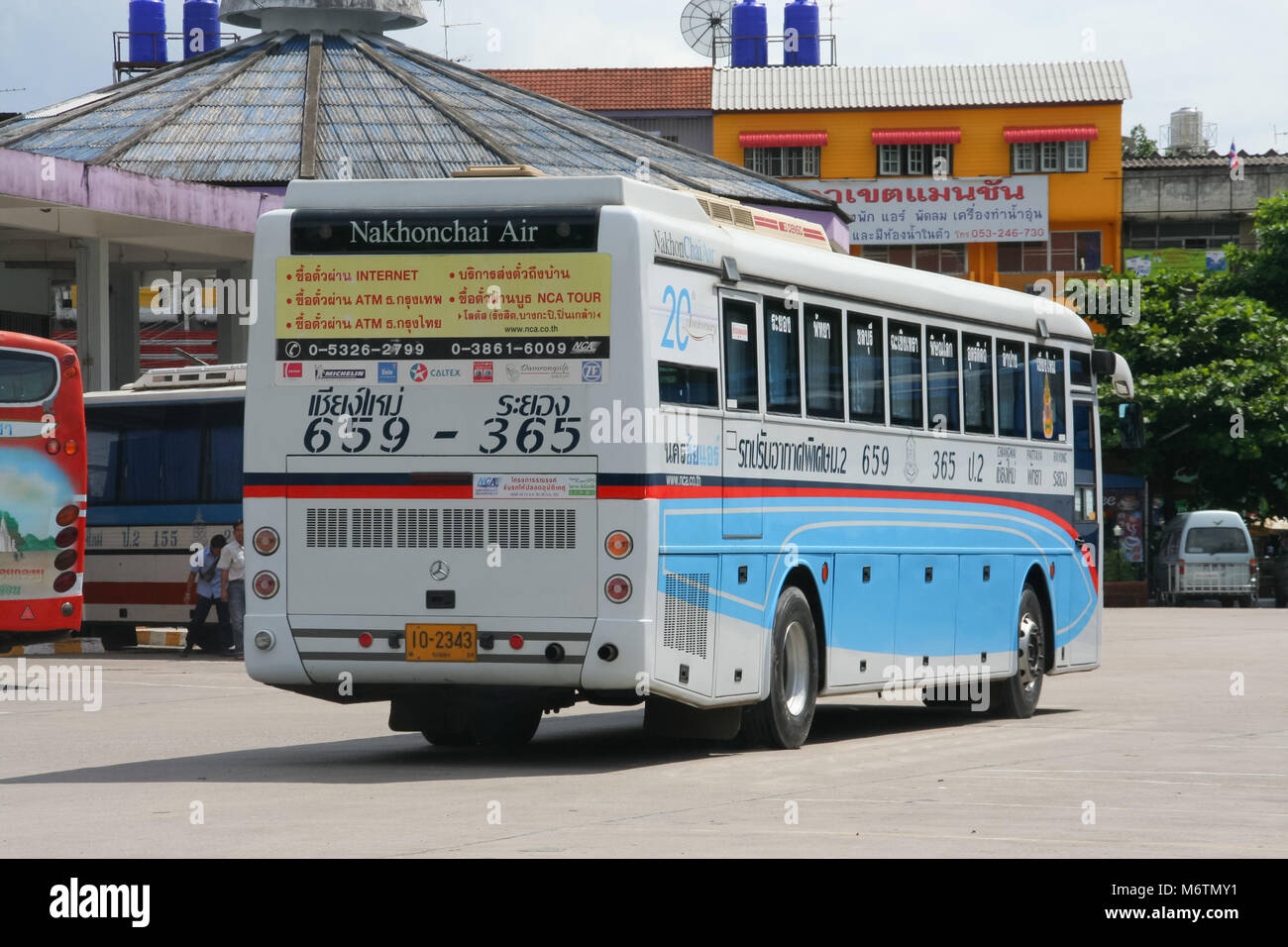 CHIANG MAI, THAILAND -JUNE 19 2009: Benz Bus of Nakhonchai air. Route ...