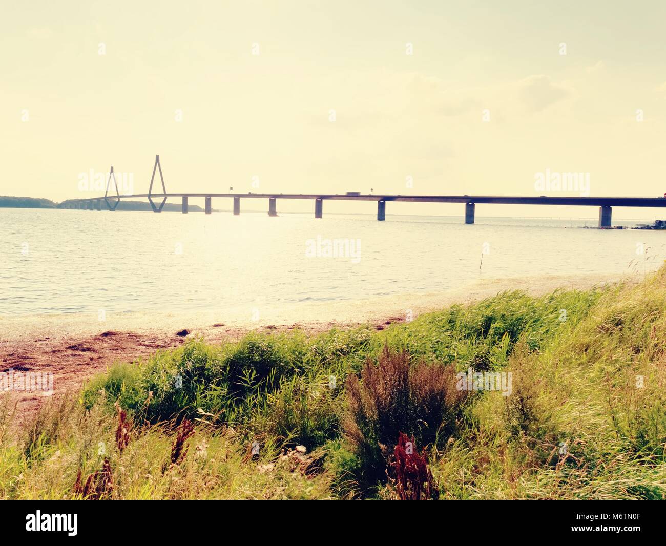 The Faroe Bridge (Danish: Farobroerne). The two road bridge connect the ...