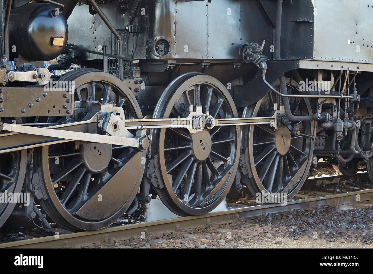 Steam Locomotive Closeup Stock Photo - Alamy