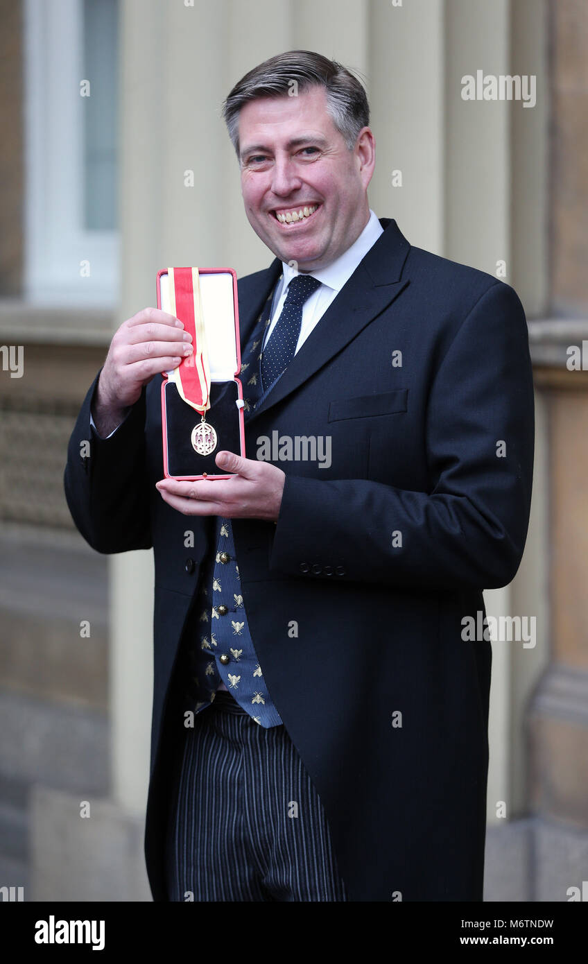 Sir Graham Brady after he was awarded a Knighthood at an Investiture ...