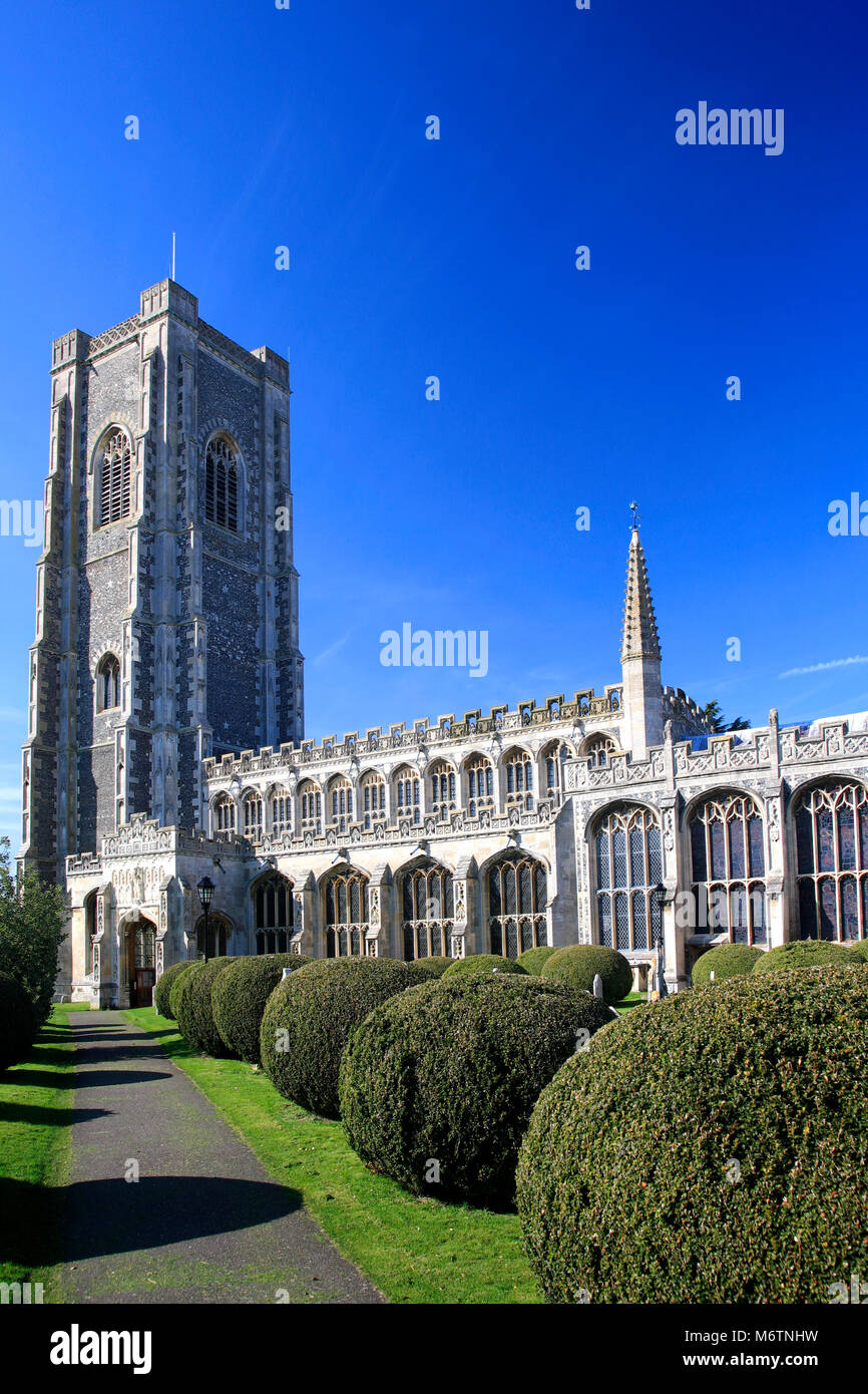 The parish church of St Peter and St Paul, Lavenham village, Suffolk ...