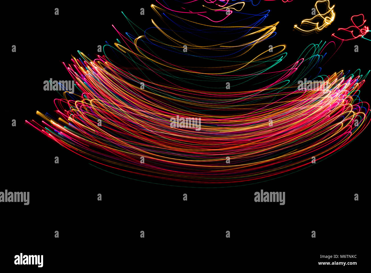 neon lights rainbow colorful tree shape Stock Photo - Alamy