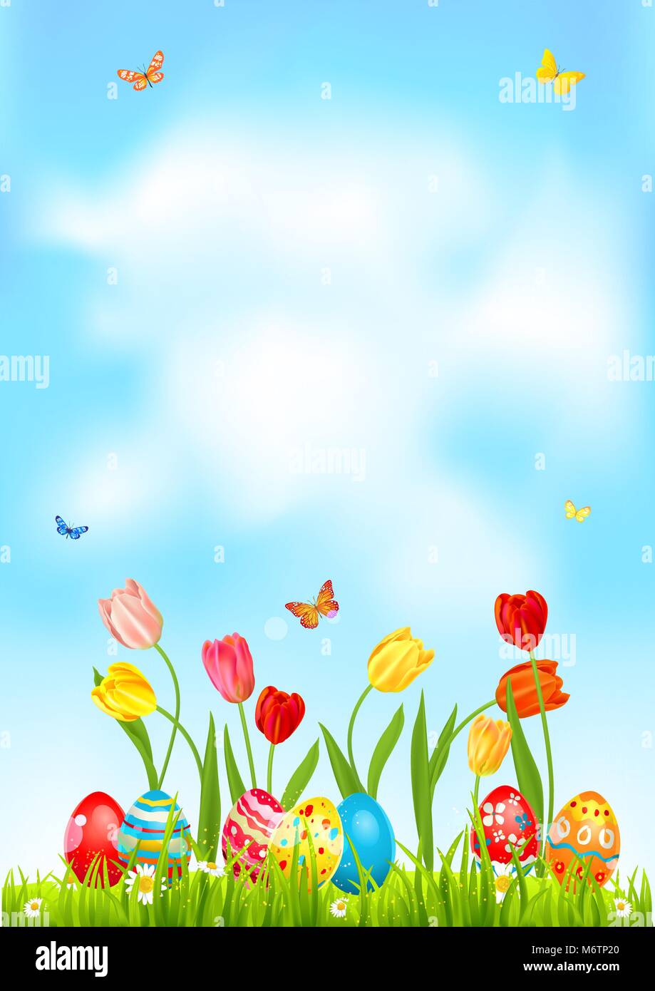 3d realistic blue sky Stock Vector Images - Alamy