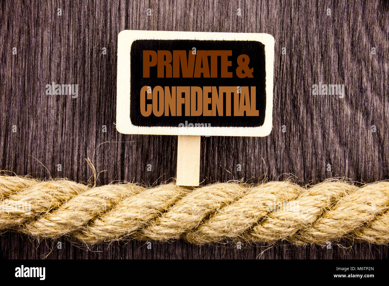 Conceptual writing text showing Private And Confidential. Business ...