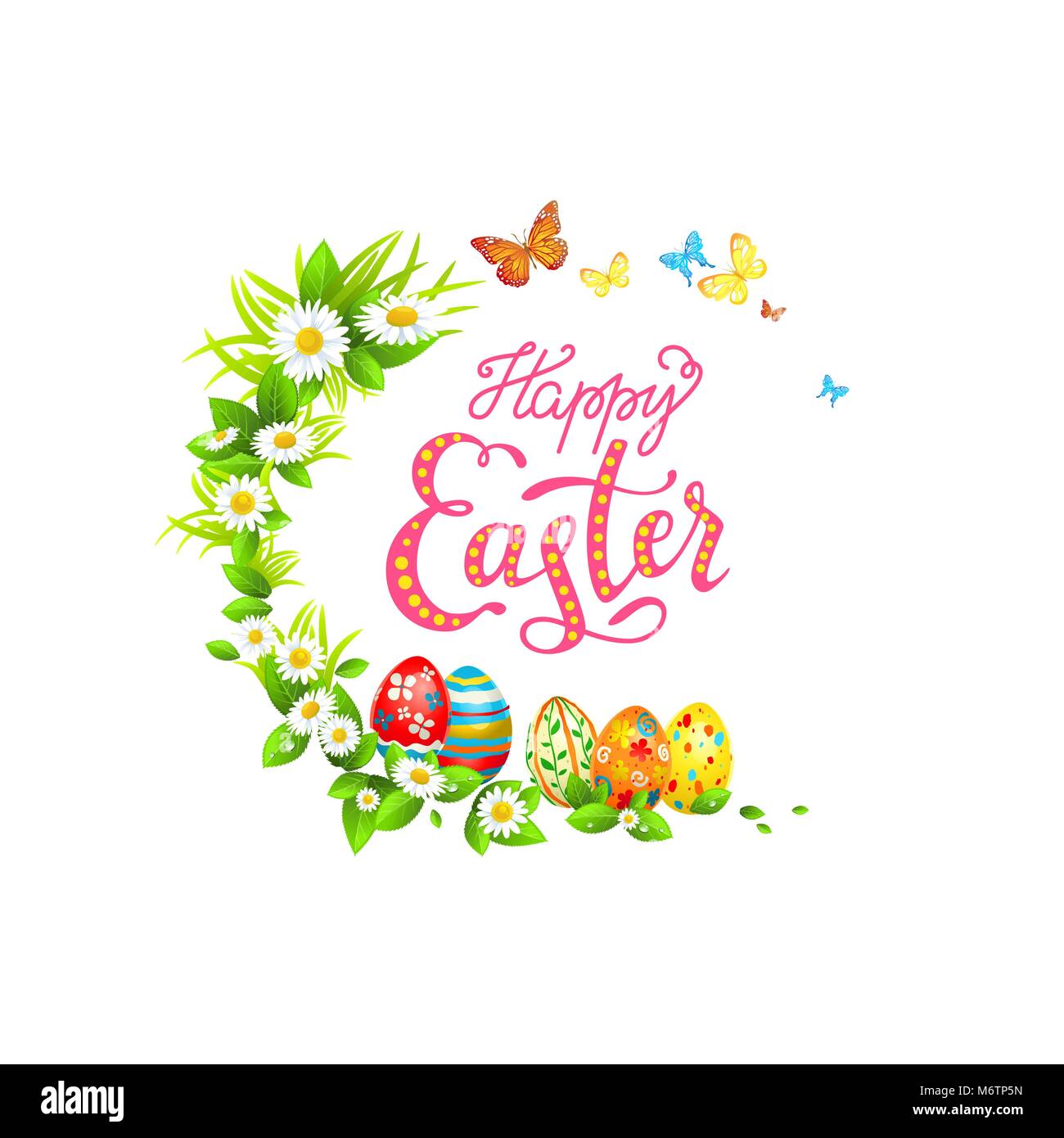 Nature Template Easter illustration Stock Vector Image & Art - Alamy