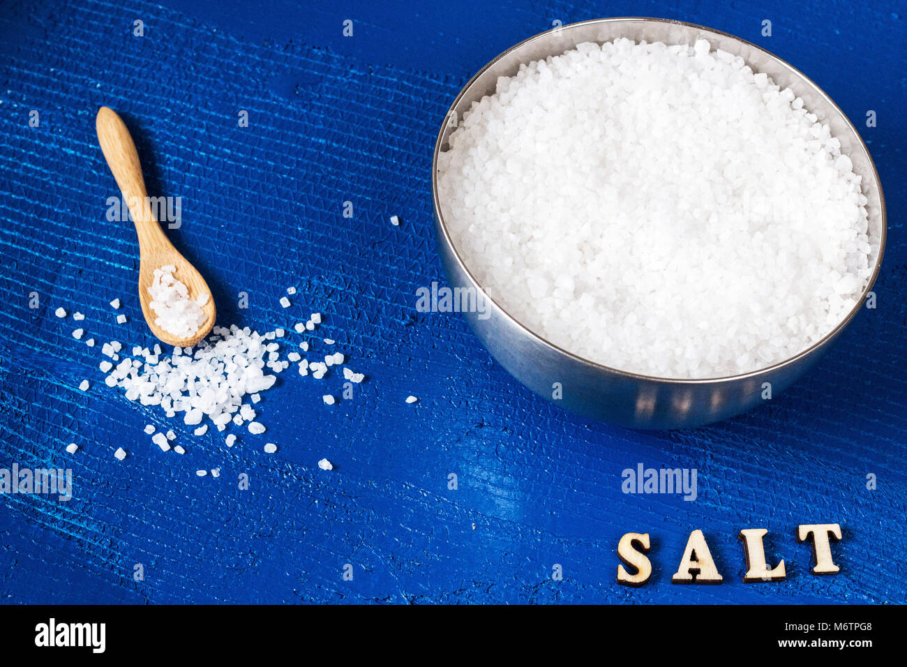 crystal salt. food concept photo Stock Photo - Alamy