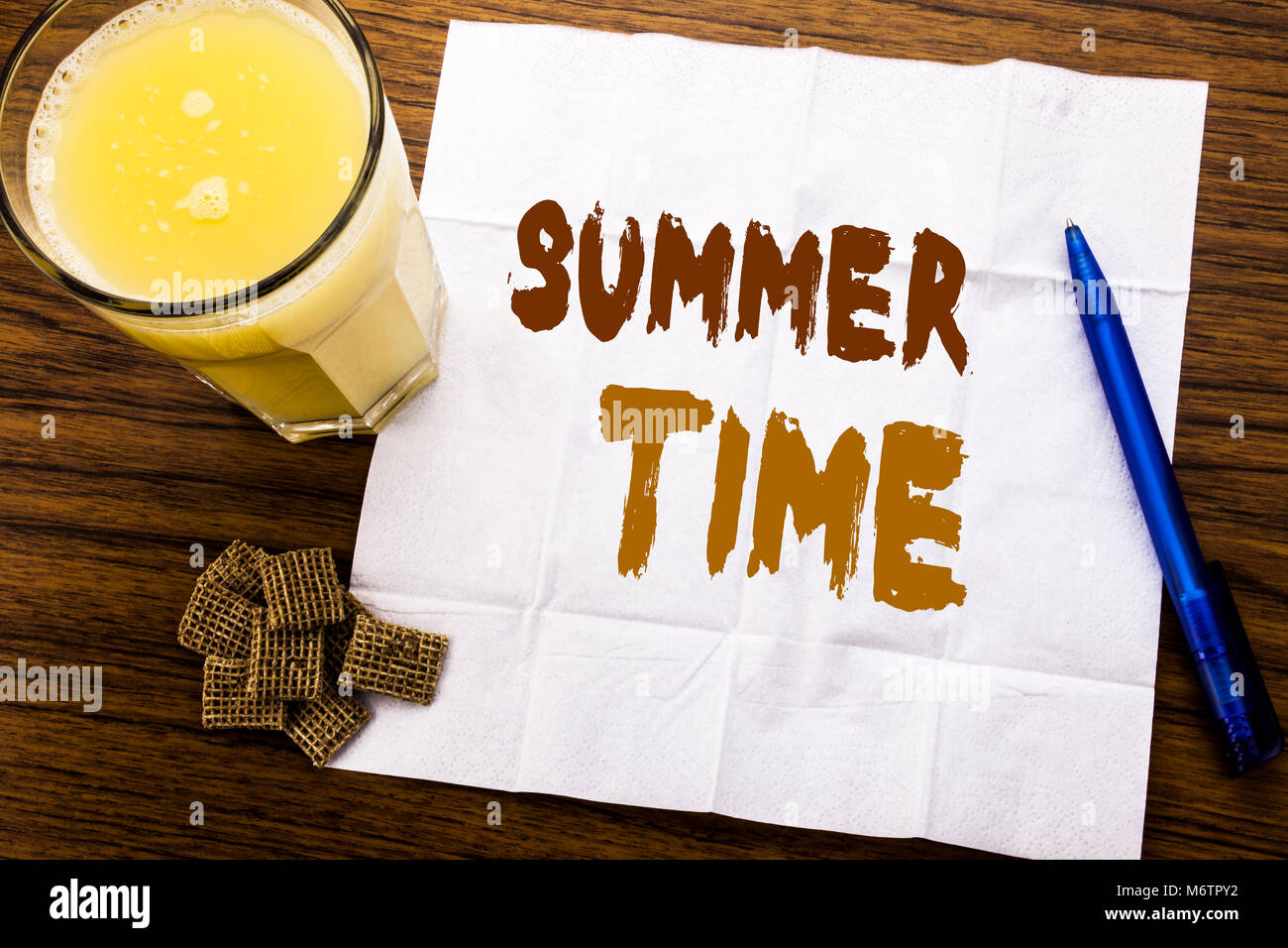 Handwriting Announcement text showing Summer Time. Business concept for ...