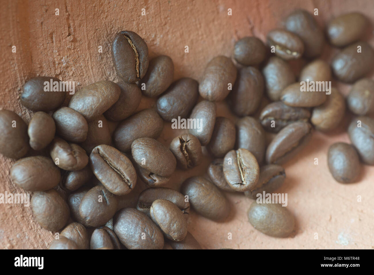 macro of group of coffee beans Stock Photo - Alamy