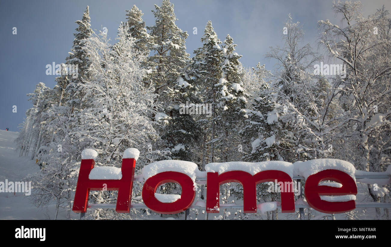 Levi lapland skiing hi-res stock photography and images - Alamy
