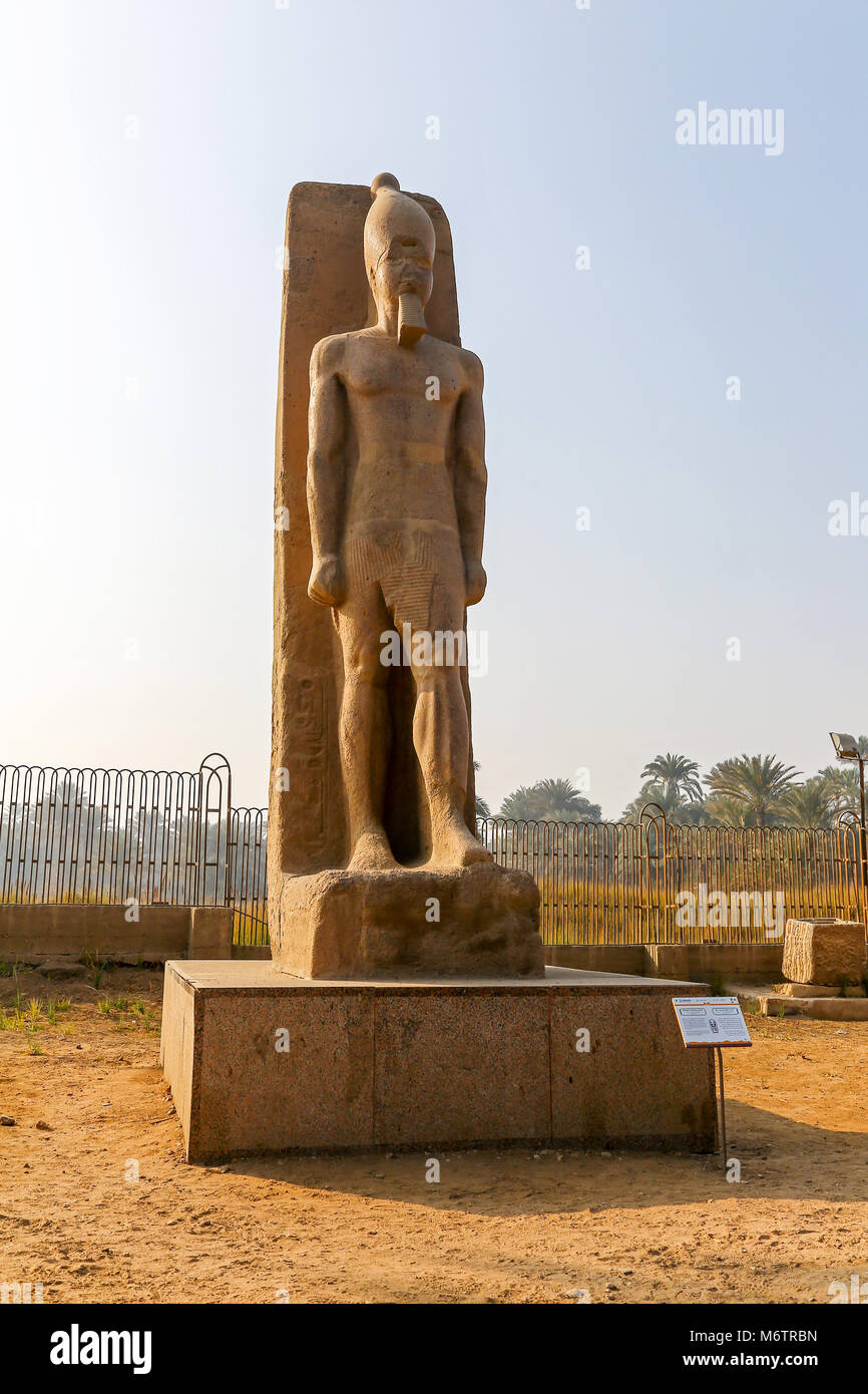 Statue of Pharaoh Ramesses II at Memphis, Egypt, North Africa Stock ...