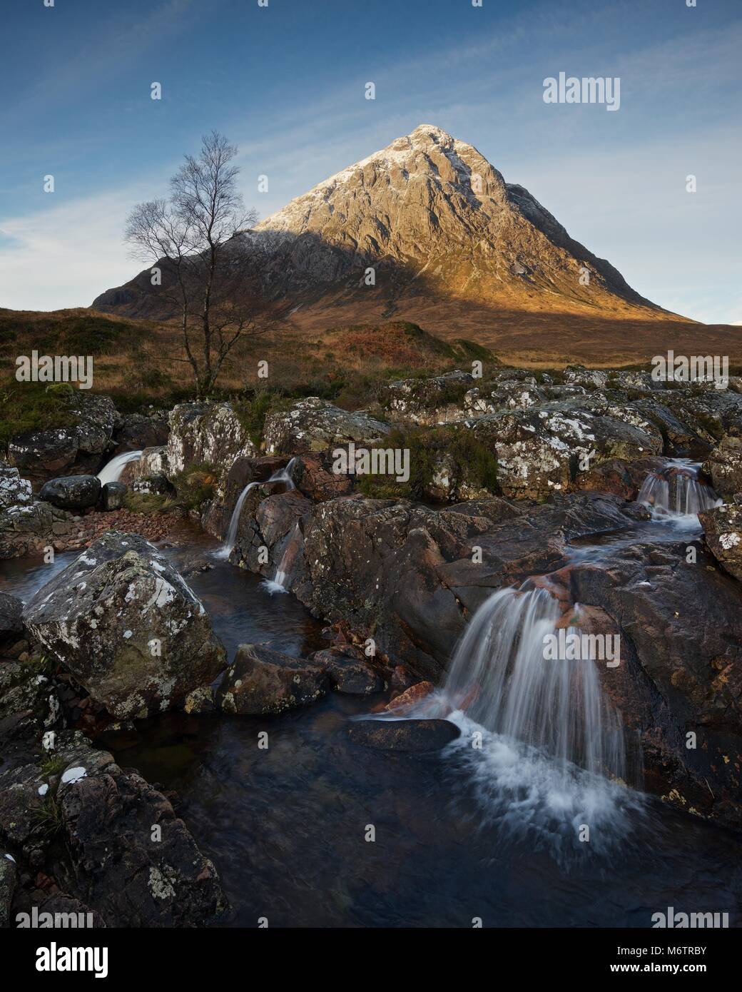 The Coupall Falls in Glencoe Stock Photo - Alamy
