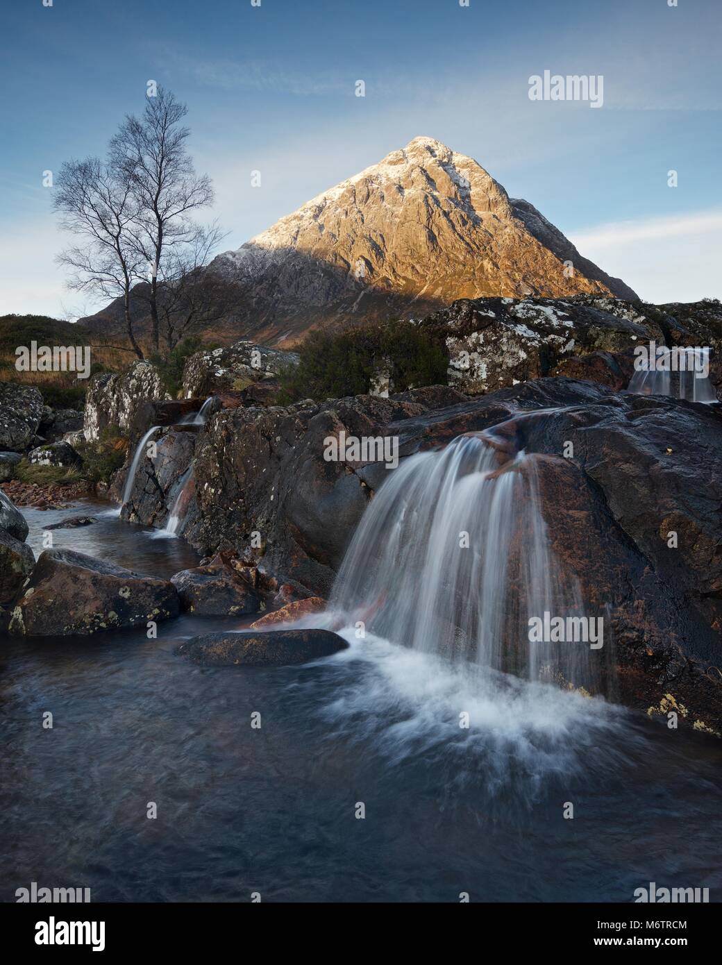 The Coupall Falls in Glencoe Stock Photo - Alamy
