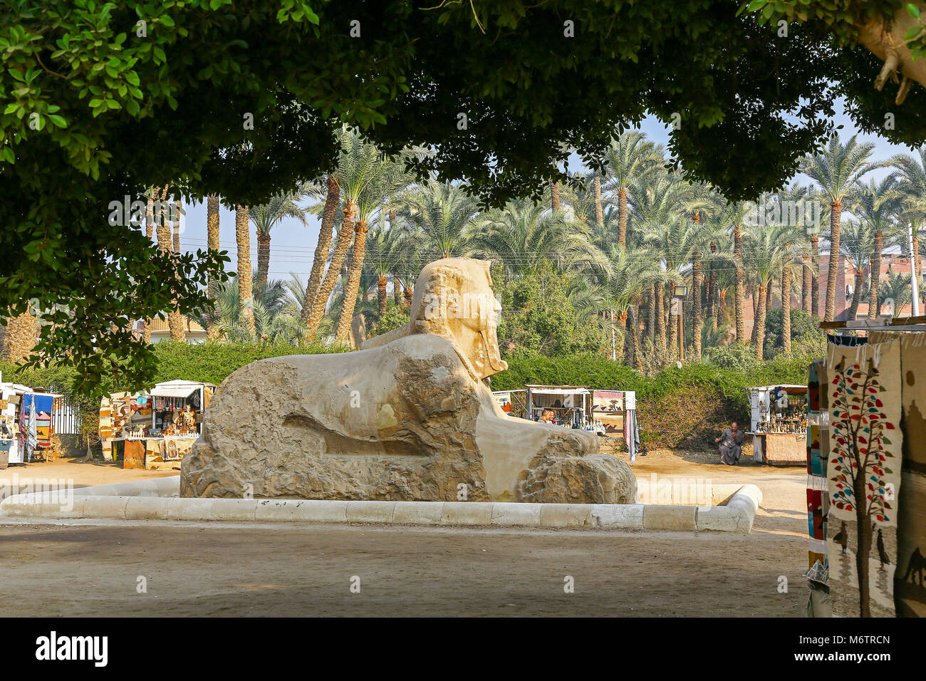 The Sphinx of Memphis, made out of Egyptian Alabaster, Memphis, Egypt ...