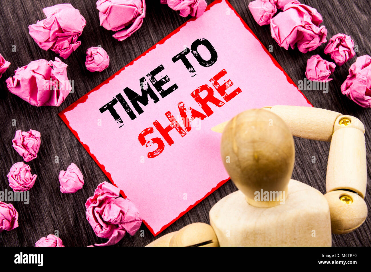 Conceptual hand text showing Time To Share Question. Concept meaning ...