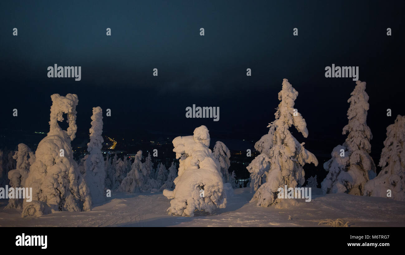 at Levi ski resort in Finland Stock Photo - Alamy