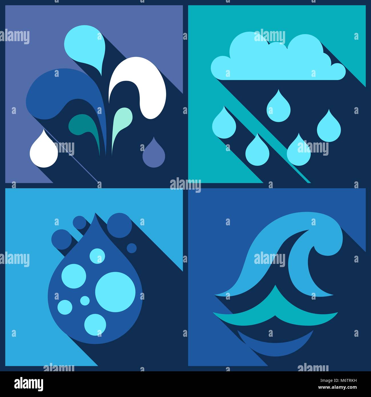 Fountain in background Stock Vector Images - Alamy