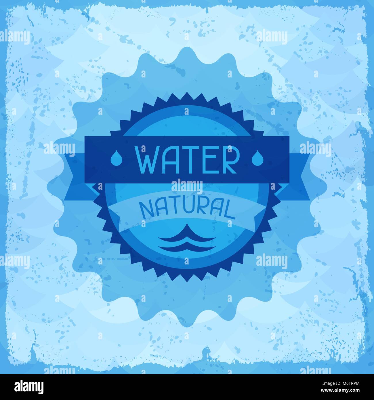 Water natural background in retro style Stock Vector Image & Art - Alamy