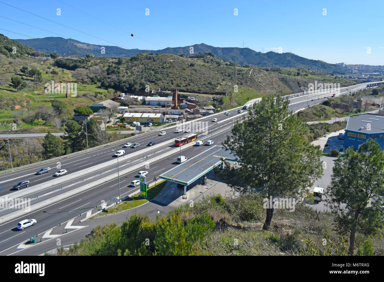 Landscape of highways and roads Stock Photo - Alamy