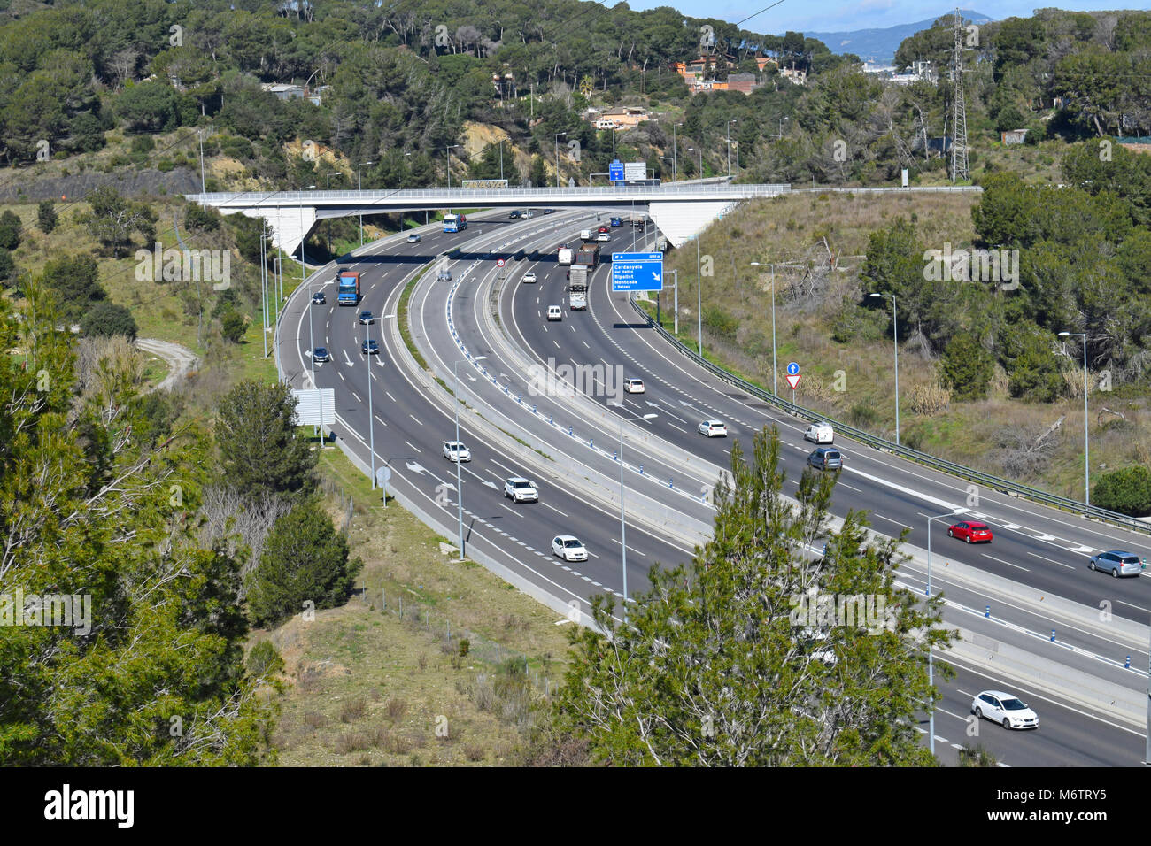 Landscape of highways and roads Stock Photo - Alamy