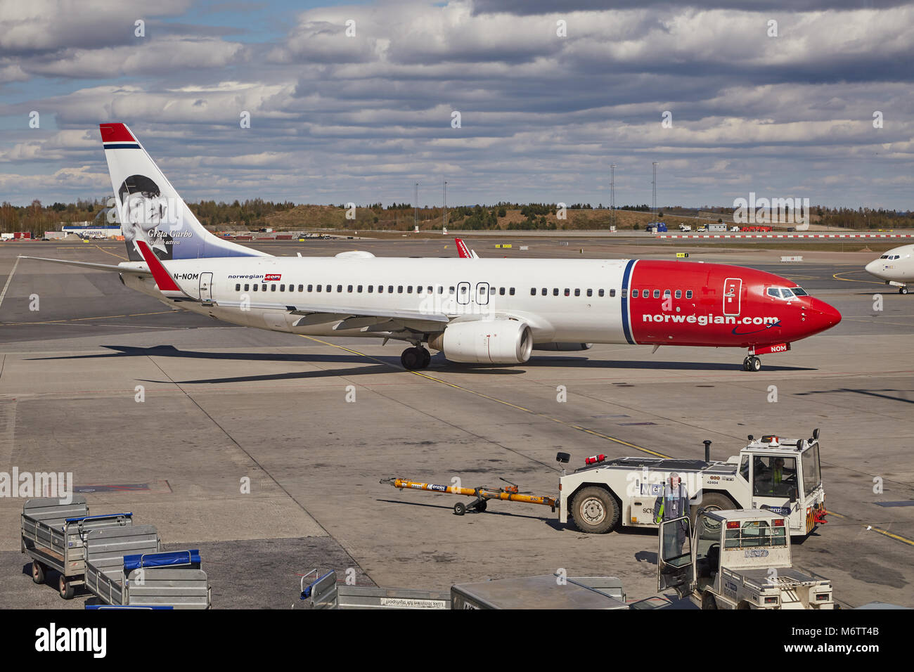 Plane boarding at the terminal Stock Photo - Alamy