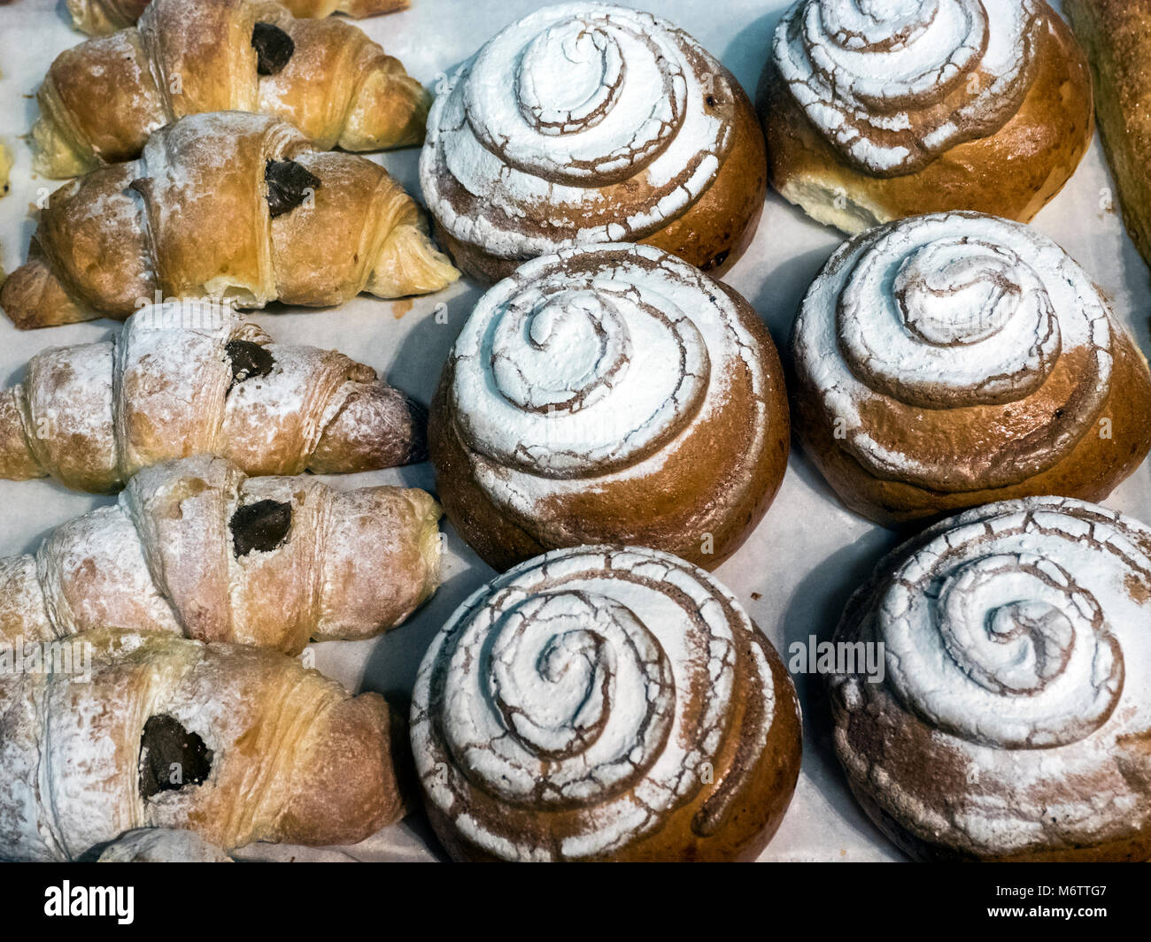 Rolls on the counter of the store Stock Photo - Alamy