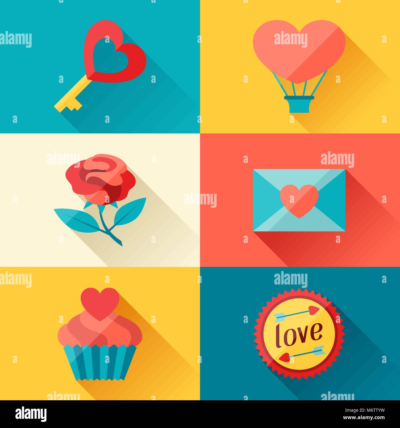 Valentines day key in Stock Vector Images - Alamy