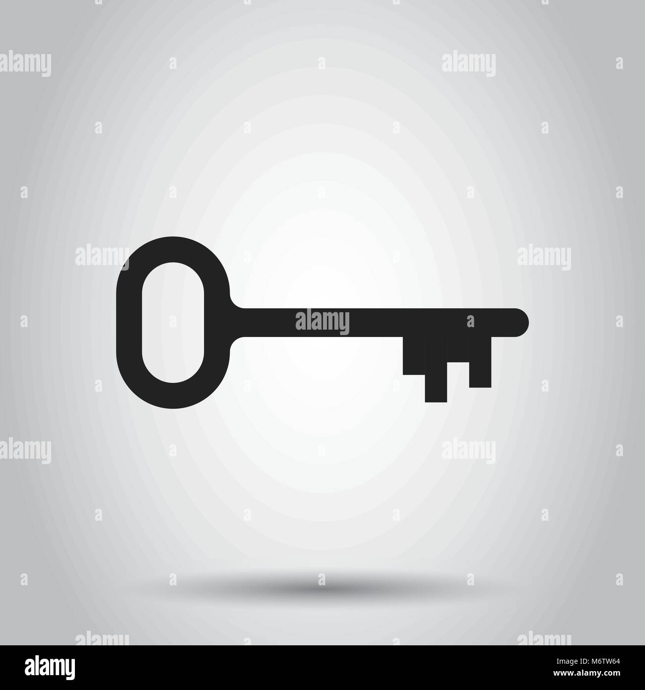 Key vector icon. Key flat illustration Stock Vector Image & Art - Alamy