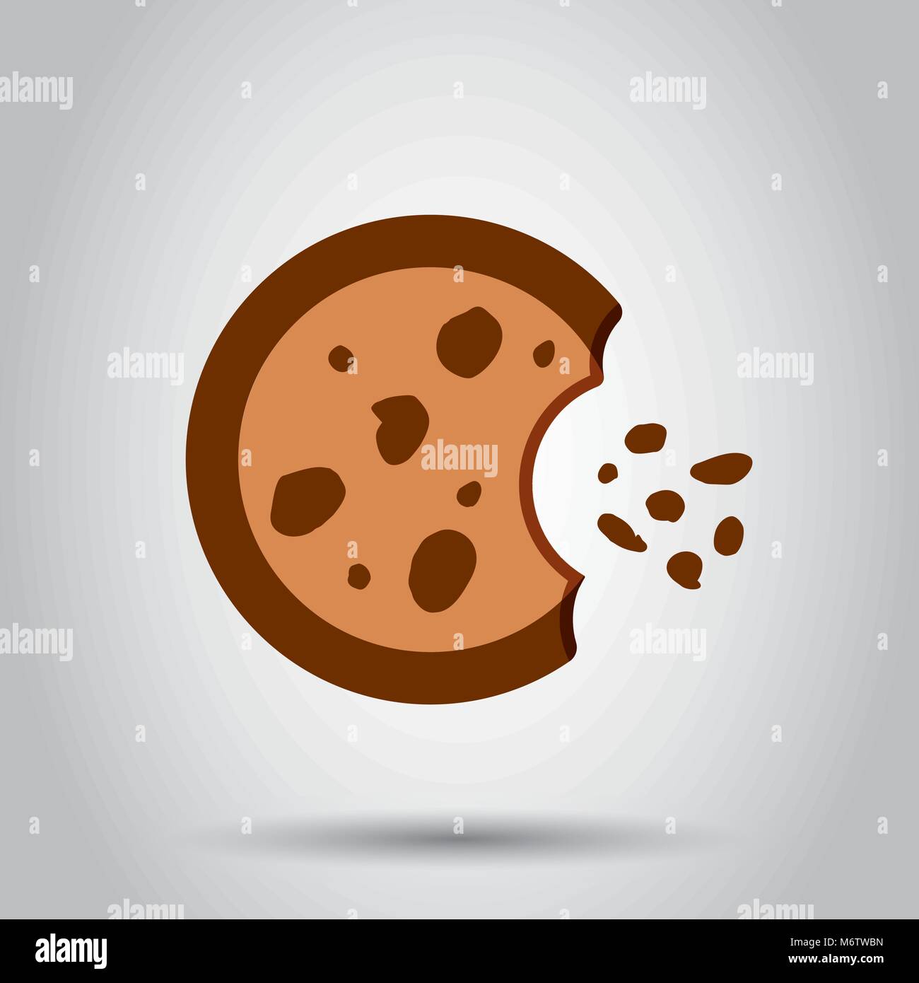 Chip sandwich on white Stock Vector Images - Alamy