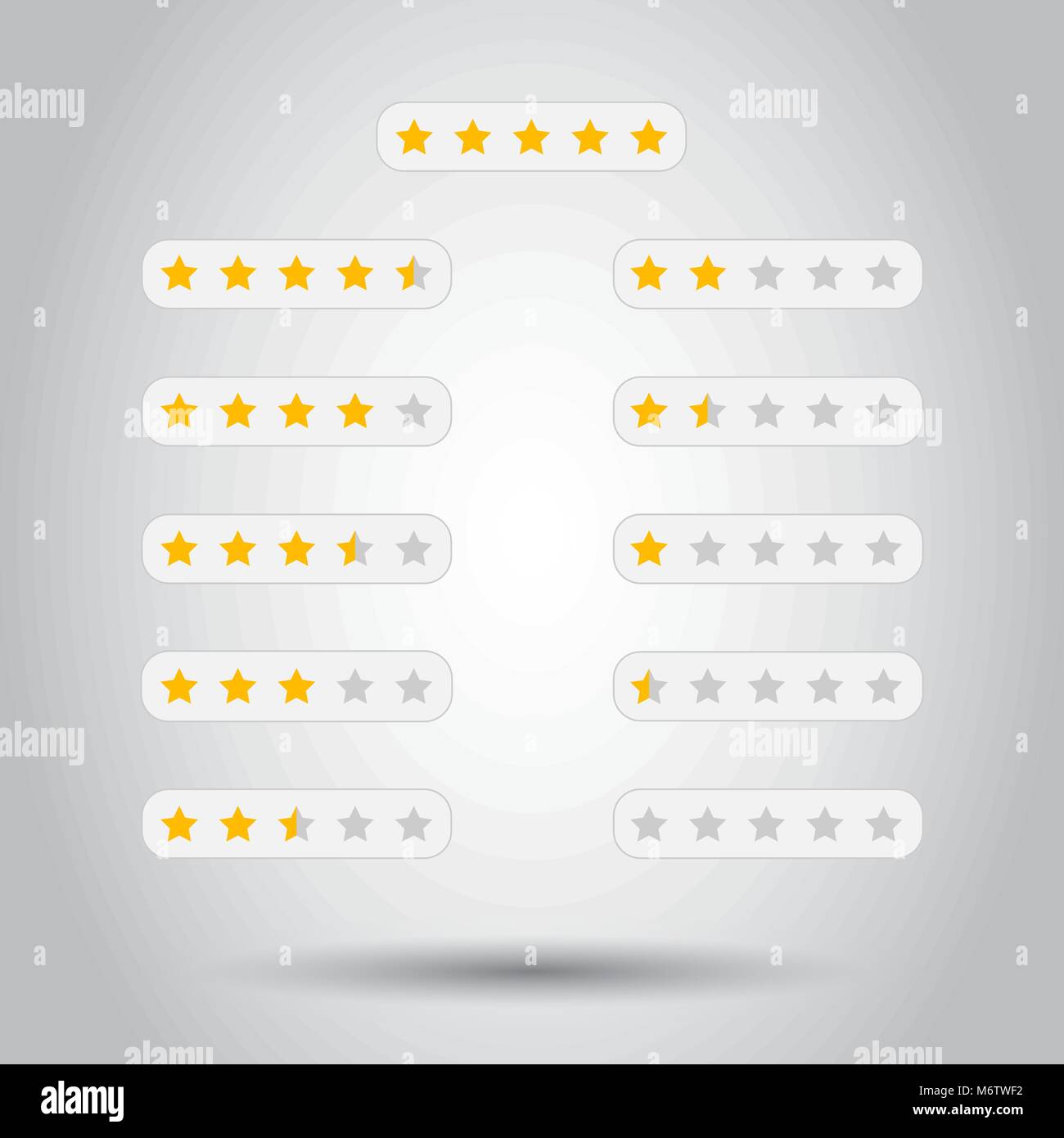 Customer review business concept. Stars rank vector illustration ...