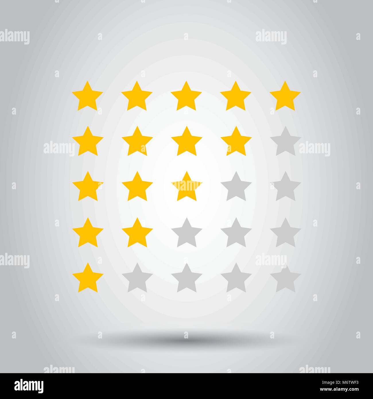 Customer review business concept. Stars rank vector illustration ...