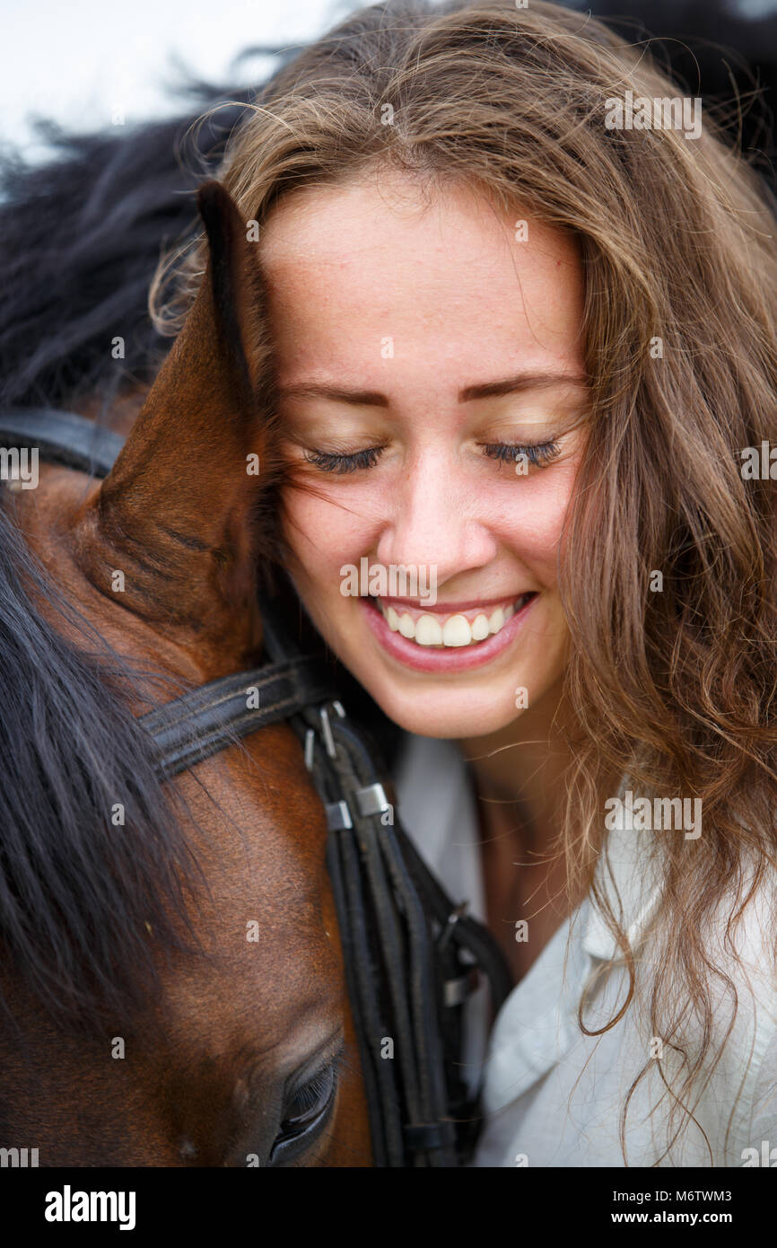 Female equestrian portrait hi-res stock photography and images - Alamy