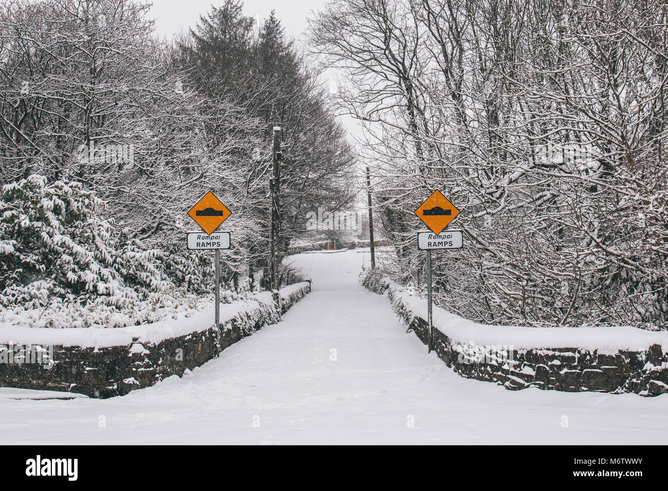Irish village during Storm Emma, also known as the Beast from the East ...