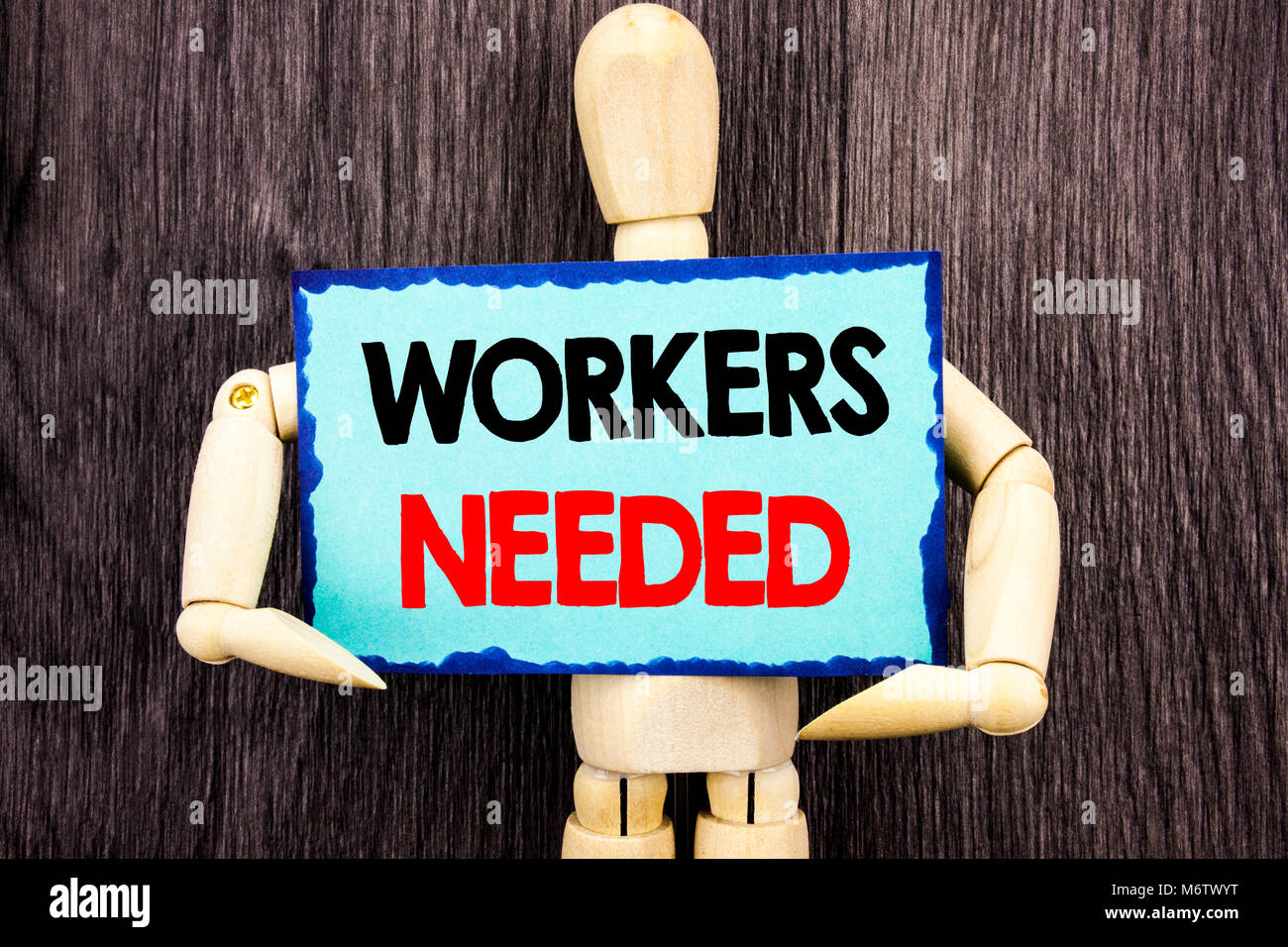 Writing text showing Workers Needed. Concept meaning Search For Career ...