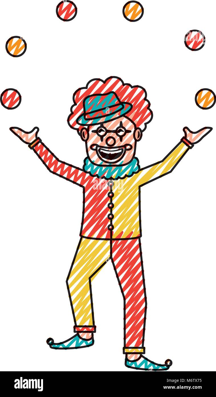 Juggler show balls performer Cut Out Stock Images & Pictures - Alamy