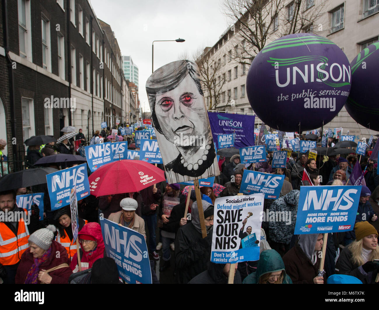 NHS In Crisis - Fix It Now demonstration. The People’s Assembly and ...