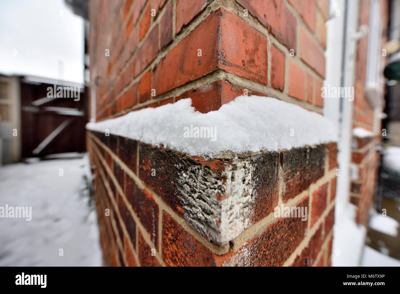 Heavy snow fall on house hi-res stock photography and images - Alamy