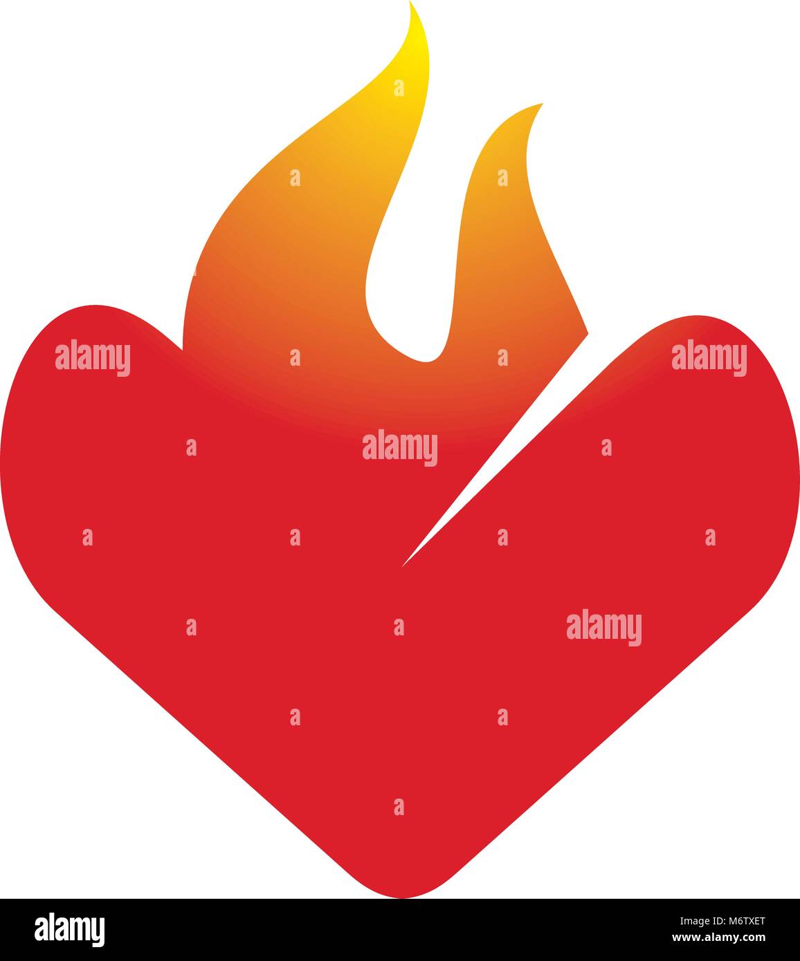 Fire Love Logo Design Template Vector Stock Vector Image & Art - Alamy