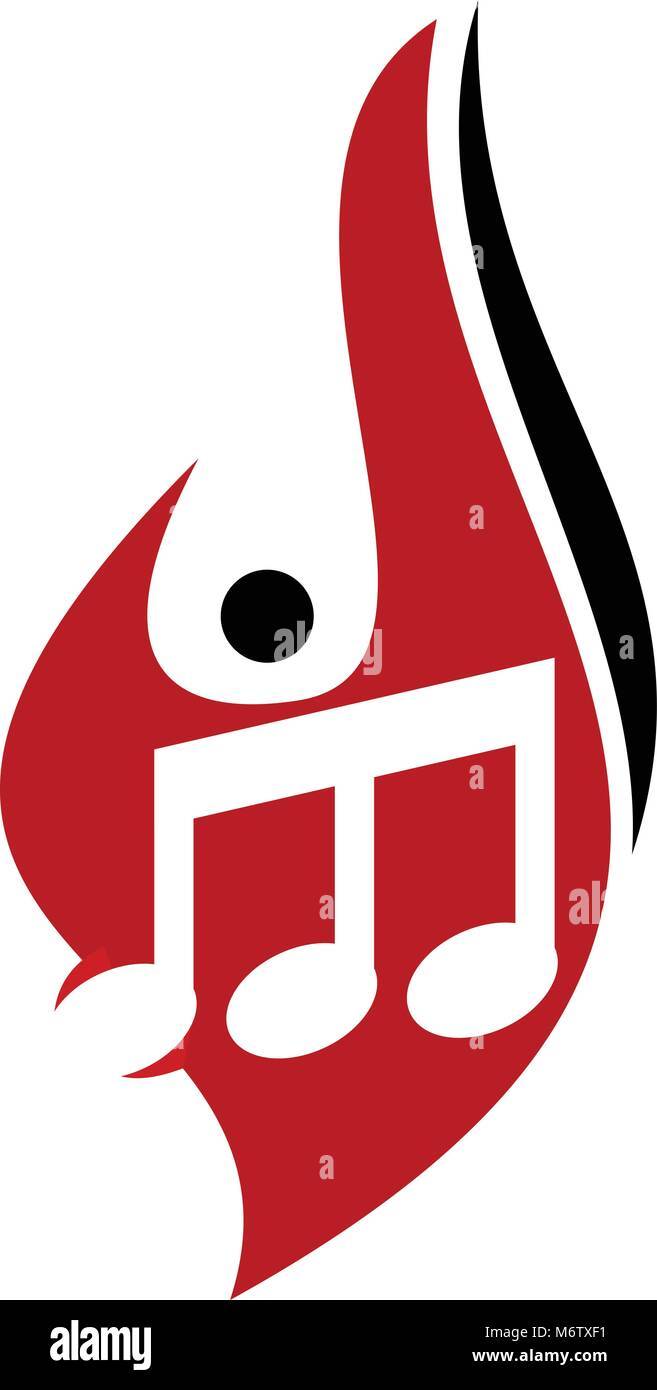 Fire Note Music Stock Vector Image & Art - Alamy