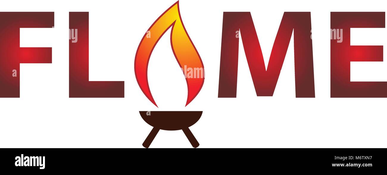 Flame Logo Design Template Vector Stock Vector Image & Art - Alamy