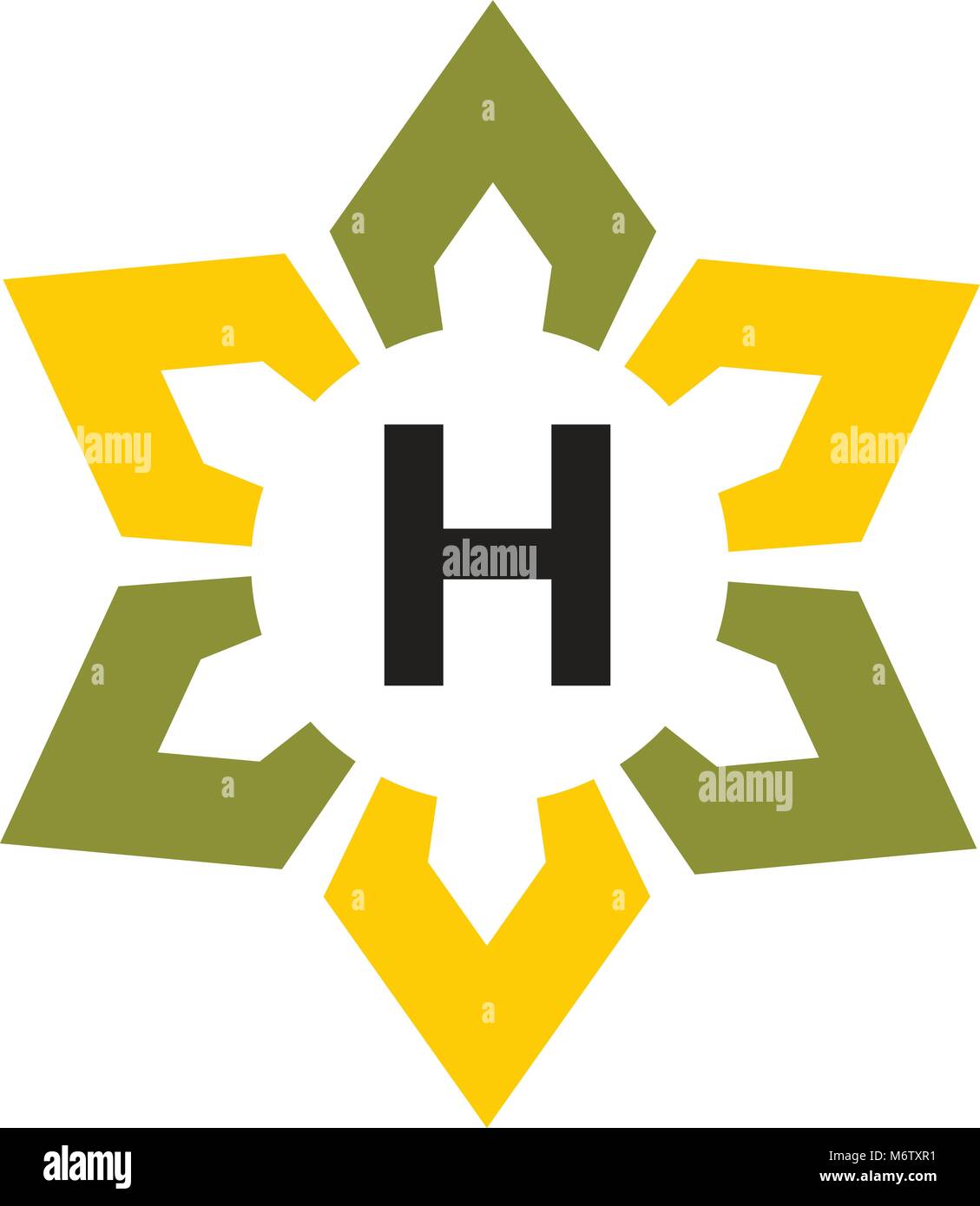 Flower Infinity Letter H Stock Vector Image & Art - Alamy