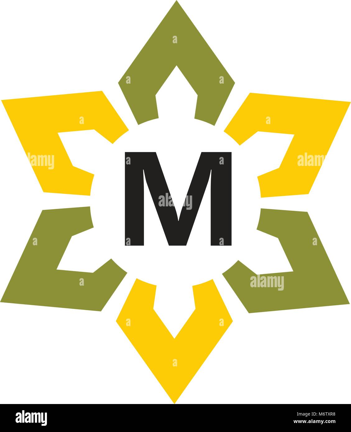 Flower Infinity Letter M Stock Vector Image & Art - Alamy