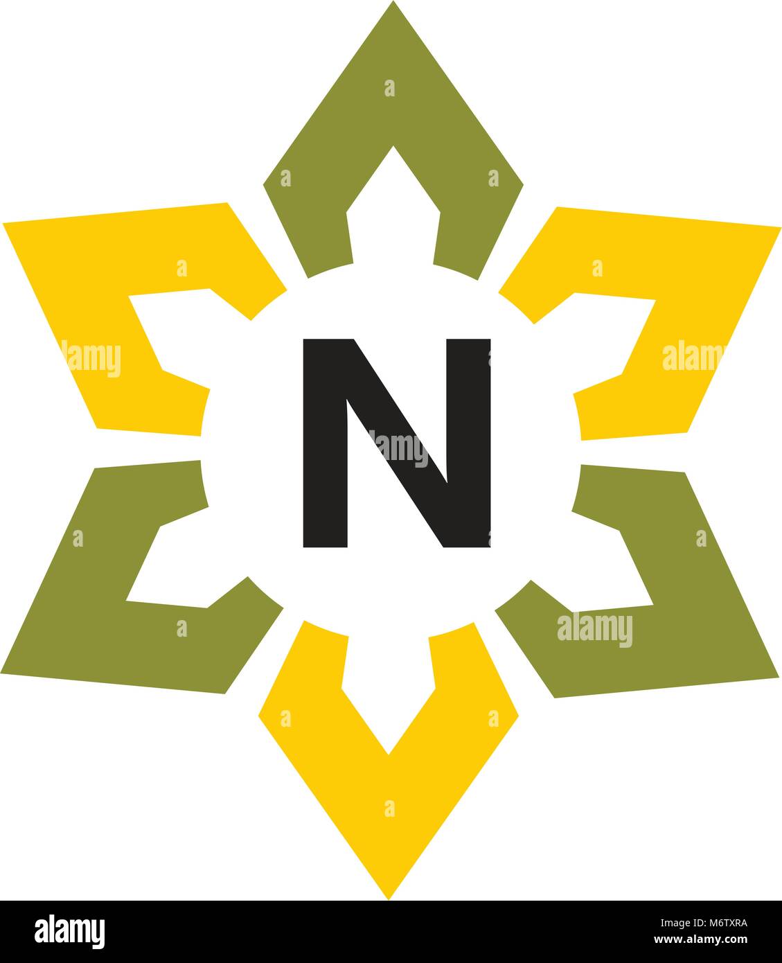 Flower Infinity Letter N Stock Vector Image & Art - Alamy