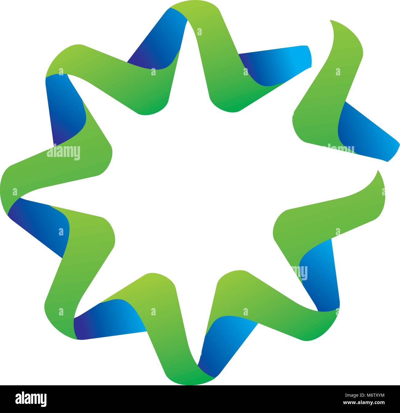 Flower Ribbon Logo Stock Vector Image & Art - Alamy