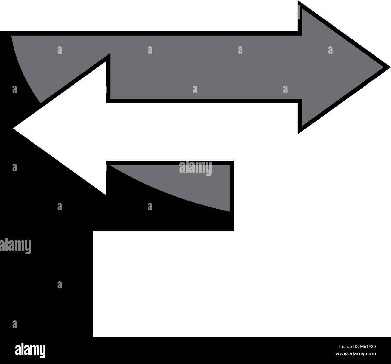 Logo F with Arrow Stock Vector Image & Art - Alamy